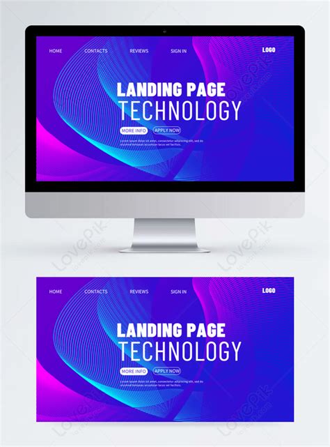 보라색 그 라 데 이 션 기술 감각 Landing Page Ui 이미지 사진 466570369 무료 다운로드