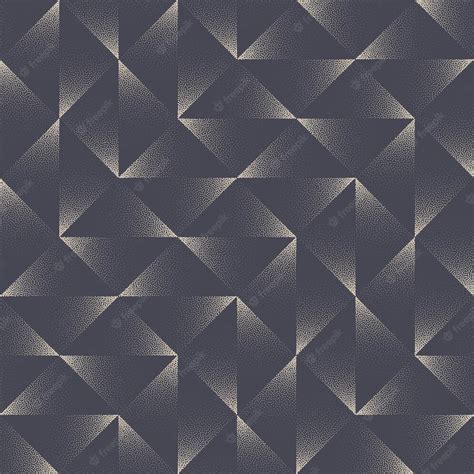 Premium Vector Triangular Structure Modern Seamless Pattern Vector Dot Work Abstract Background