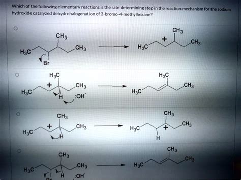 SOLVED: Which of the following elementary reactions is the rate-determining step in the reaction ...