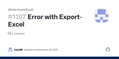 error with export excel · issue 1107 · dfinke importexcel · github