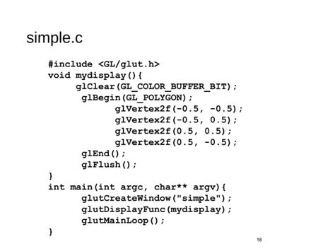 Programming With Opengl Ppt