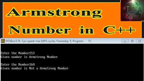 Armstrong Number Program In C YouTube