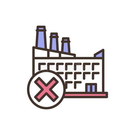 Two Color Failure Vector Icon From Brain Process Concept Isolated Blue Failure Vector Sign