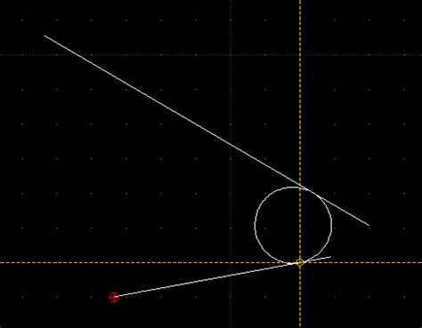 Drawing A Circle Tangential Circles With Radius Missing Intersection Issue