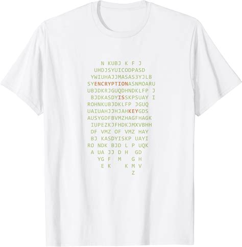 Computer Scientist Hacker Encryption Is Key Programmer T Shirt