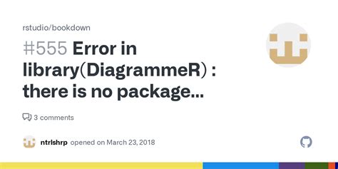 Error In Librarydiagrammer There Is No Package Called Diagrammer