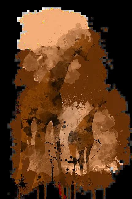 بهترین عکس هنری بدون زمینه زرافه با ترکیب رنگ های شاد