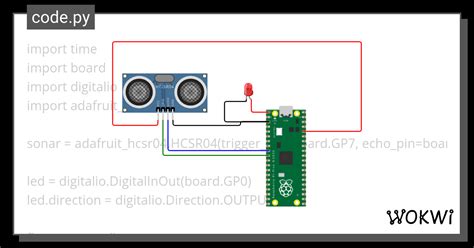 Ultrasonic Led Wokwi Esp32 Stm32 Arduino Simulator