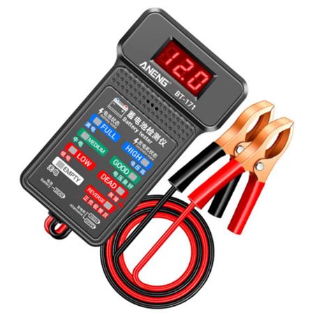 Universal 12v Bt 171 Battery Tester Gauge Led Indicative Battery Status Monitor Ebay