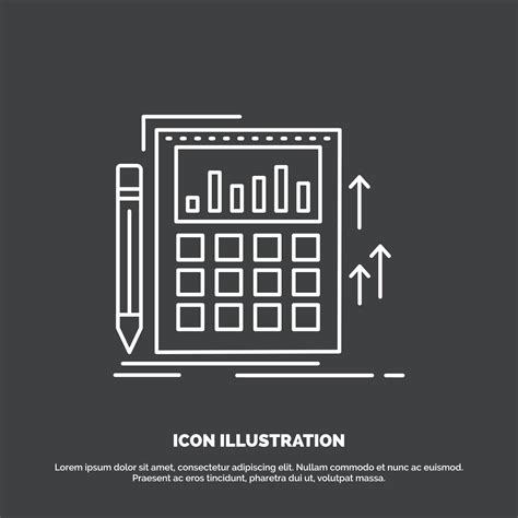Accounting Audit Banking Calculation Calculator Icon Line Vector Symbol For Ui And Ux