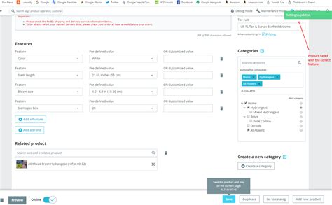 Multistore Product Feature Reappearing With A Value From One Shop Into Another In Bo · Issue