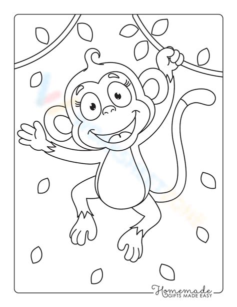 Cute Monkey Worksheet