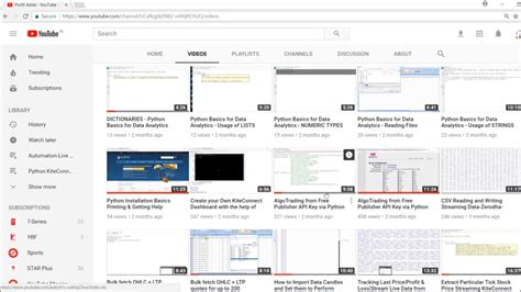 Gui Algotrading Dashboard Kiteconnect30 Python Cgi Programming P1 Youtube