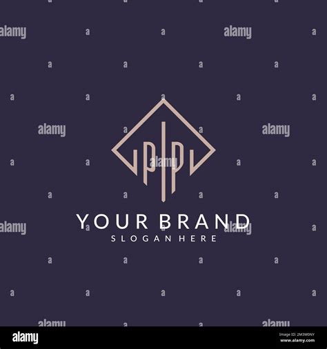 Pp Initial Monogram Logo With Rectangle Style Design Ideas Stock Vector Image And Art Alamy