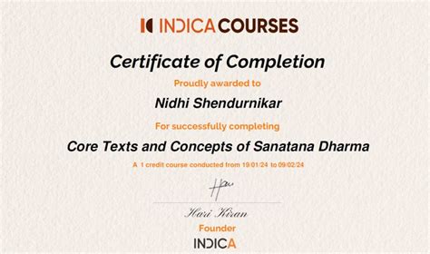 Nidhi Shendurnikar On Linkedin Another Indica Course Successfully