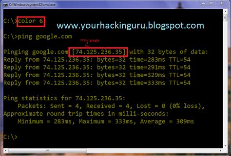 Hacking Guru CMD Trick To Change The Color Of Command Prompt And Its Text