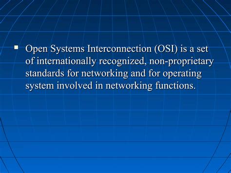 Osi Model Open Source Interconnection Ppt Operating Systems