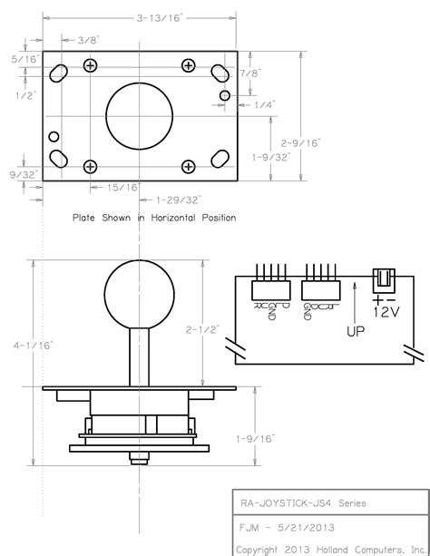 Illuminated Led Arcade Joystick Switchable From 8 Way To 4 Way Red Illuminated Led Arcade Joystick Switchable From 8 Way To 4 Way Red