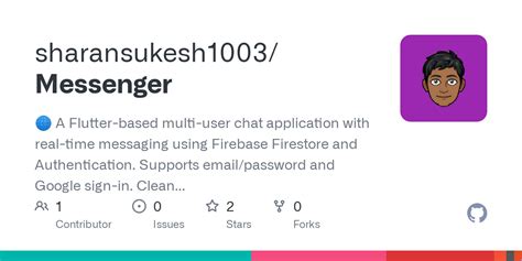 Github Sharansukesh1003messenger 🌐 A Flutter Based Multi User Chat