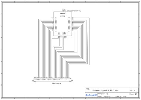 Laptop Keyboard Logger For Esp32 S2 Mini Easyeda Open Source Hardware Lab
