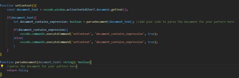 Menu Is There A When Clause Context To Match An Editor S Contents In A Vscode Extension