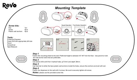 Revo® Mini Jumbo Mounting Template Domtar