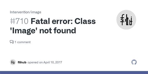 Fatal Error Class Image Not Found · Issue 710 · Interventionimage