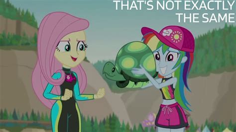 #3275788 - safe, edit, edited screencap, editor:quoterific, screencap, fluttershy, rainbow dash ...