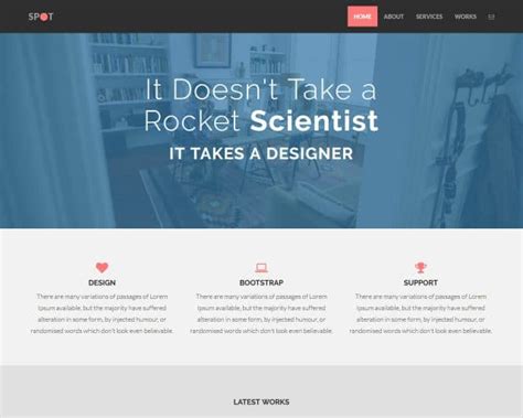 Instant Bootstrap Personal Template Templatemag