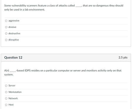 Solved Some Vulnerability Scanners Feature A Class Of Chegg