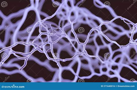 Model Of Nerve Cell With Dendrites Macro View Of Neuron Illustration Generative Ai