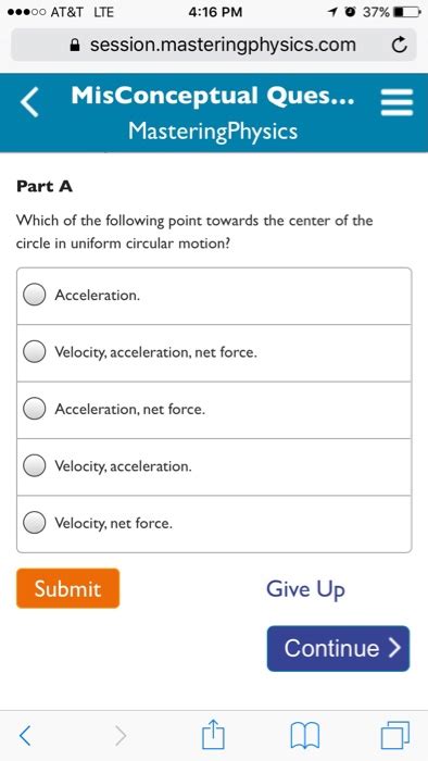 Solved Which Of The Following Point Towards The Center Of