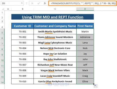 How To Extract Text Between Two Spaces In Excel 5 Methods