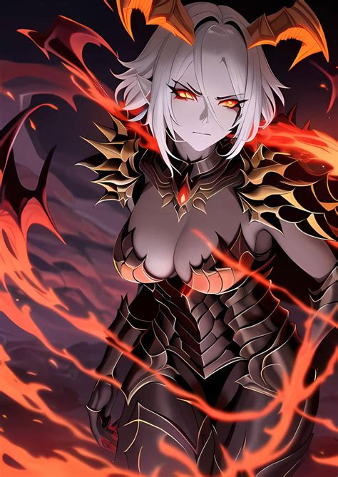 Ilustration Of Ifrit Female By Albandawi On Deviantart