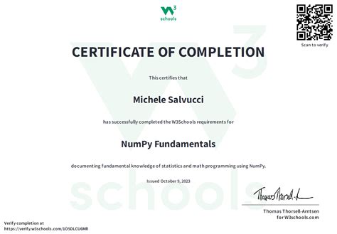 Numpy Fundamentals Michele Salvucci