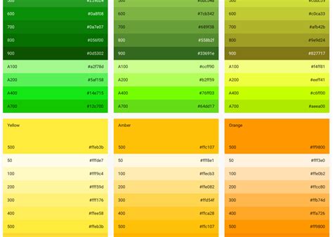 Css Color Codes List Kitvsera