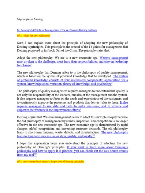 14 Principles Of Deming Pdf Mentorship Simulation