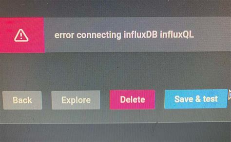 Error Conneting Influxdb And Influxql 🇬🇧 Development Projects With