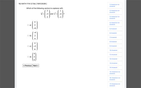 solved which of the following vectors is coplanar with