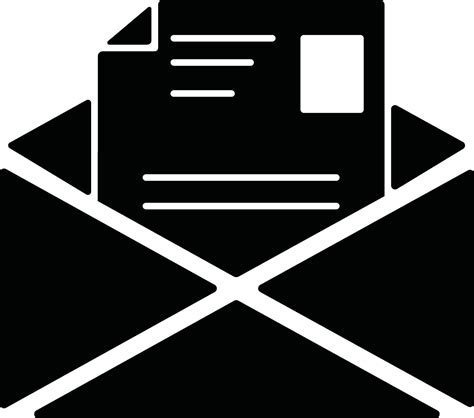 Blank Document In Envelope Vector Art At Vecteezy