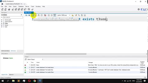 How To Create Database If It Doesnt Already Exist In Mysql Workbench Youtube