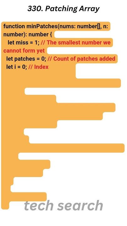 330 Patching Array Leetcode Codingproblems Leetcodechallenge Arraymanipulation