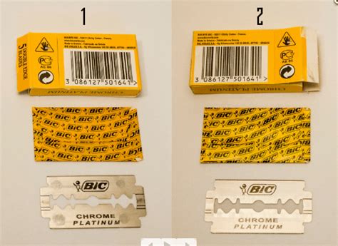 BIC chrome platinum - отзыв на двухстороннее лезвие BIC | Фото лезвия ...