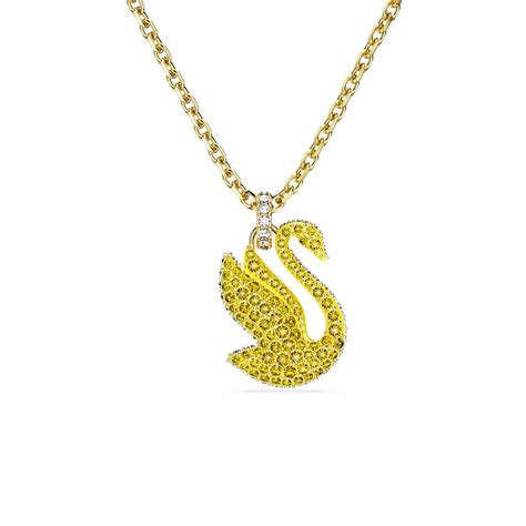 Iconic Swan Pendant Extra Small Yellow Swan Nacol Jewelry