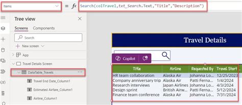 The Function Search Has Some Invalid Arguments In Power Apps