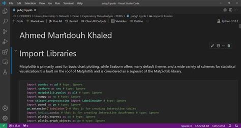 Video Ahmed Mamdouh Khaled On Linkedin Dataanalysis Eda
