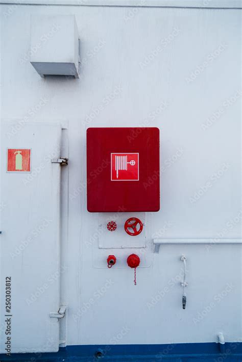 In Case Of Fire Bulkhead Equip With Water Hose And Connections For