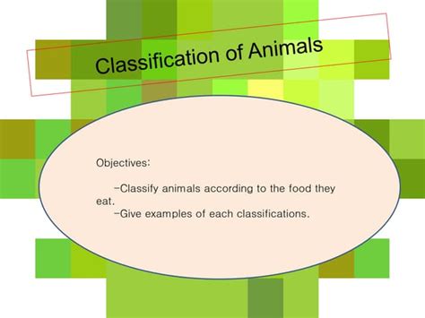 Classification Of Animals Pptx
