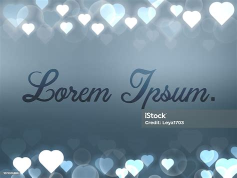 디자인에 대 한 템플릿입니다 회색 배경 흐리게에 빛나는 마음 Bokeh 스타일입니다 텍스트에 대 한 빈 벡터 일러스트입니다 0명에 대한 스톡 벡터 아트 및 기타 이미지