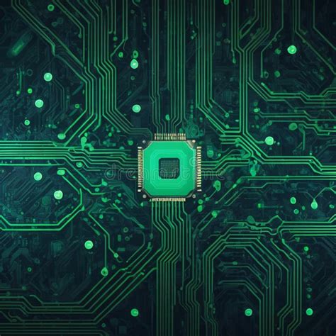 A Computer Circuit Board With A Cpu Chip On It Computer Graphics Texture Of Electronic Circuit